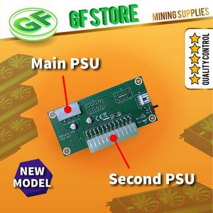 Promo Dual PSU Power Sync Adapter Add2psu Connector ATX 24 pin & Molex ...