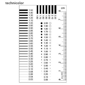Jual Badge gauge Stain card Point gauge wire gauge film ruler Stain ...