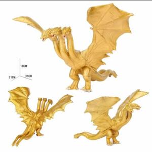 Jual Figure Monster Ghidorah Kaiju Naga Emas Kepala Tiga Musuh Godzilla ...