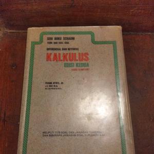 Jual Diferensial dan integral: Kalkulus edisi 2 - Frank Ayres, JR ...