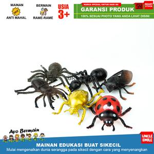 Promo Mainan Anak Serangga 6 jenis - Belajar mengenal serangga dari ...