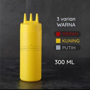 Jual Botol Saos 3 lubang Dengan garis Dispenser Saus Plastik Mayonaise ...