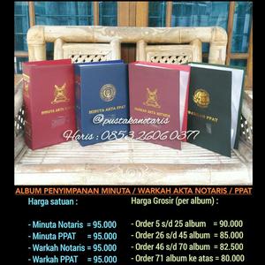 Jual Aneka Album Minuta Akta Warkah Akta Notaris PPAT - Album ...