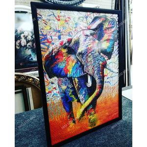 Jual PREMIUM PUZZLE JIGSAW BINGKAI WARNA HITAM PUTIH CUSTOM - Putih ...