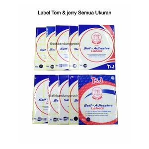 Jual Label Tom & Jerry / T&J Semua ukuran Jual Per Pak isi 10 Lembar ...
