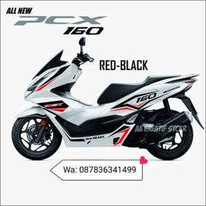 Jual Stiker Pcx 160 Cutting Sticker Honda new Pcx 160 body putih stiker ...