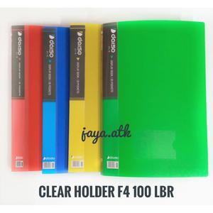 Jual MAP DOKUMEN PLASTIK 100 LEMBAR FOLIO F4 CLEAR HOLDER DOCUMENT ...
