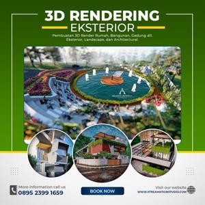 Jual Jasa Render Eksterior 3D - Per spot type B - Kab. Kediri - dhiarchviz | Tokopedia