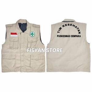 Jual Rompi Tim Kesehatan | Rompi Puskesmas - Biru Dongker, M - Jakarta ...