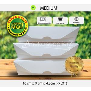 Jual Lunch Box Paper | Kemasan Kotak Makanan Kertas - Besar M - Premium ...