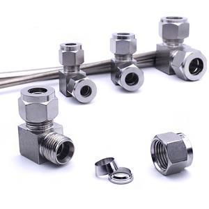 Jual SS 304 Double Ferrule Compression Fitting Union Elbow Connector For - Kab. Tangerang - mie1 ...