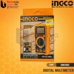 Jual Ingco Digital Multimeter DM2002 Multitester Multi Tester Avometer ...