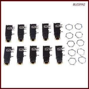 Jual 10x 4PIN 1/4'' 6.35mm/6.5mm Female Socket Mono Audio Jack ...