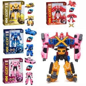 Jual 5 Styles Miniforce X Lucybot Lucy Bot Ranger Transformer MachCar ...