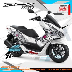 Jual (PREMIUM) Decal Stiker PCX 160 motif sharks simple full body 2022 ...