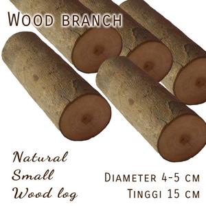 Jual Small Wood log branch potongan kayu tinggi 15 cm diameter 4-5 cm ...