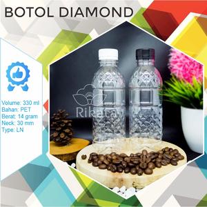 Jual Botol Plastik 330ml Diamond / Botol Susu Murah / Botol Diamond 330 ...