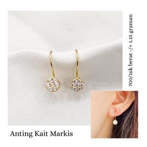 Jual Terbaru anting wanita model bulat markis kait elegan minimalis ...
