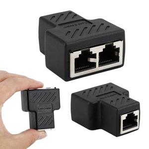 Jual Splitter Kabel LAN Jaringan RJ45 Extender Plug Konektor Adaptor PC ...