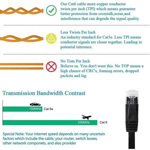 Jual Kabel LAN Ethernet Pipih 30 Meter RJ45 Cat 6 UTP 10Gbps PT100 ...