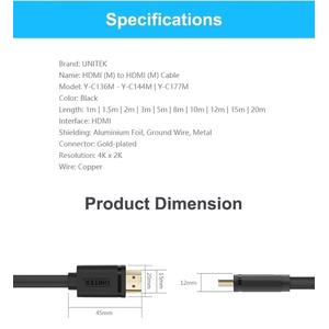 Jual Kabel Hdmi To Hdmi V1.4 1.5 Meter - Merk Unitek Pamortech - Kota ...