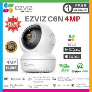 Jual EZVIZ C6N 4MP 2K PRO WIRELESS CCTV H265 SMART WIFI PAN & TILT IP ...