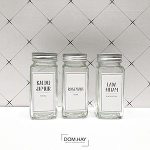 Jual Stiker Bumbu Dapur KITCHEN Spice Label Rempah 7,5 x 3,5cm ...