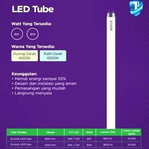 Jual Lampu TL LED Tube T8 16 watt 16w 16watt Ecolink - Putih - Jakarta ...