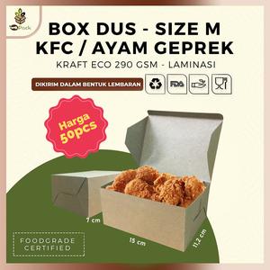 Jual Snack kue box Dus snack nasi ayam KFC KRAFT size M 50 pcs ...