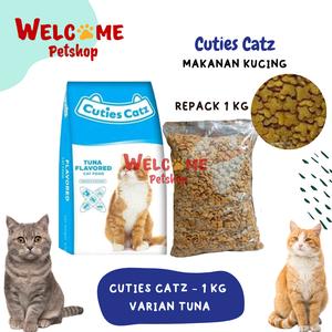 Jual Cuties Catz 1 kg Makanan Kucing Tuna Dry Food Adult Pakan Wangi ...