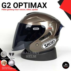 Jual HELM G2 OPTIMAX GOLD NMAX | PAKET GANTENG VISOR VENOM, - Non paket ...