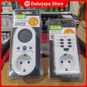 Jual GAO stop kontak timer colokan listrik dengan timer - Digital ...