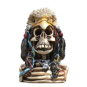 Promo Ancient Indian Aztec Eagle Warrior Figurine,Gothic Skull Statue 5 ...