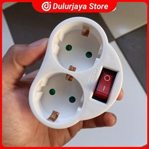 Jual Krisbow stop kontak schuko colokan listrik dengan switch on/off ...