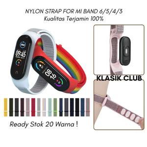 Jual Strap Xiaomi Mi Band Nylon Warna Warni Tali Pengganti Miband 6 5 4 3 - Marine Green ...