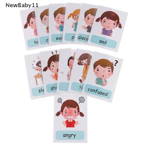 Jual Baby Emotion Learning Card English Emotion Flash Cards Memory ...