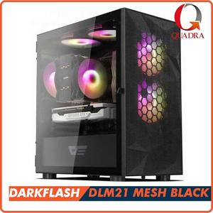 Jual Casing DARKFLASH DLM21 MESH BLACK Micro ATX Tempered Glass - Kab ...