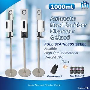 Jual STAND DISPENSER HAND SANITIZER OTOMATIS PREMIUM / STAINLESS STEEL ...