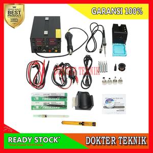 Jual 3In1 Soldering Rework Station +Hot Air Gun +DC with 909D+ Full ACC ...