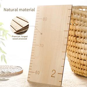Jual Wooden Height Growth Chart for Kids, Wooden Ruler Kids Height Wall ...