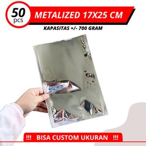 Jual BAG U - 17 X 25 FULL FOIL SILVER - KEMASAN SILVER - sachet ...