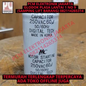 Jual kapasitor capacitor ac starting mc 60mfd 60uf 60 mfd uf 250vac ...
