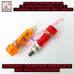 Jual pilot lamp lampu indikator plastik 12mm ac 220v 220volt 220 v volt ...