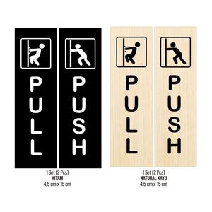 Jual PESANAN CUSTOM, Sticker push pull pintu / tarik dorong / geser ...