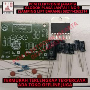 Jual pcb plus komponen kit ampli buat praktek elektro smp 12v tda2005 ...