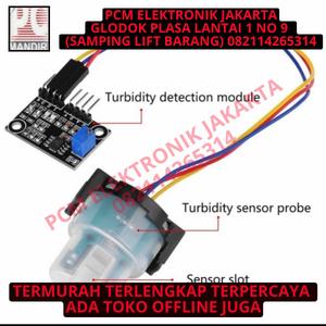 Jual kit turbidity sensor module modul deteksi kekeruhan/kualitas air ...