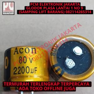 Jual elco 2200uf 2200 uf 80v 80volt 80 volt acon gold asli - Jakarta ...