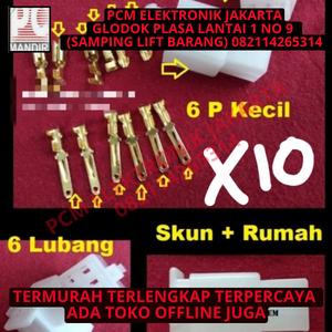 Jual Socket 6 Pin Skun Kecil Isi 10 Pasang - Connector Kabel Motor ...