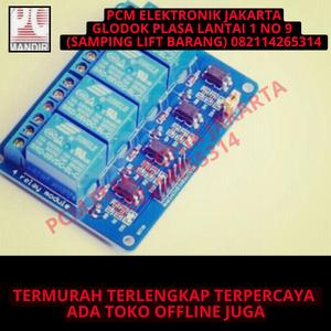 Jual kit module relay 5volt 5 volt 4 channel 250vac 30vdc optocoupler ...