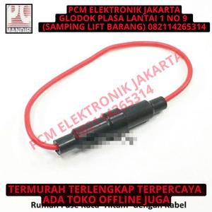 Jual Rumah Fuse Kaca Kecil - Hitam - dengan kabel - Socket Sakering ...